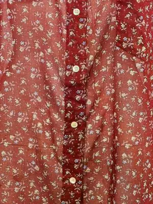 ISABEL MARANT VINTAGE Floral Print Band Collar Shirt