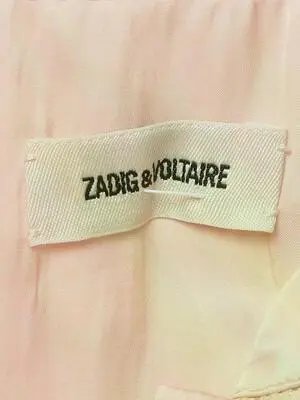 Zadig&Voltaire Touchy Satin Band Collar Top