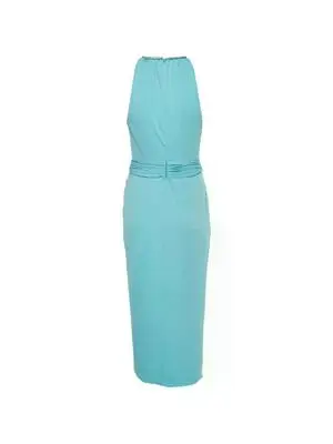 SELF-PORTRAIT Jersey Halter Midi Dress