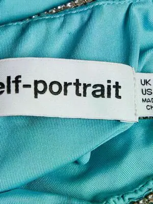 SELF-PORTRAIT Jersey Halter Midi Dress