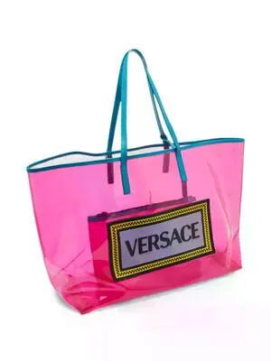 Versace 1990s Logo Tote Bag