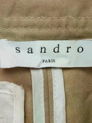 Sandro Belted Gabardine Mini Skirt