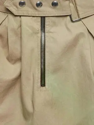 Sandro Belted Gabardine Mini Skirt