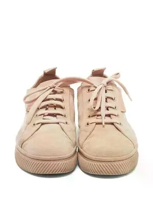 GIANVITO ROSSI Suede Lace-up Sneakers
