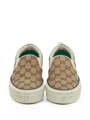 Gucci Tennis 1977 Gg Canvas Slip-on Sneakers