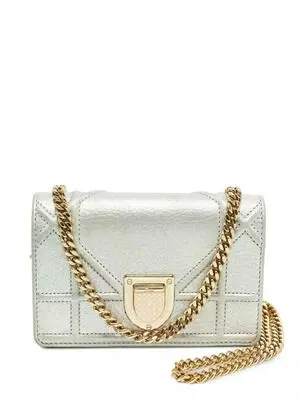Dior Christian Dior 2017 Baby Diorama Shoulder Bag Silver