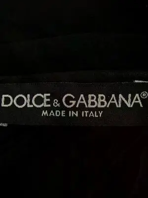 Dolce & Gabbana Crepe Gathered Midi Dress With Satin Trim