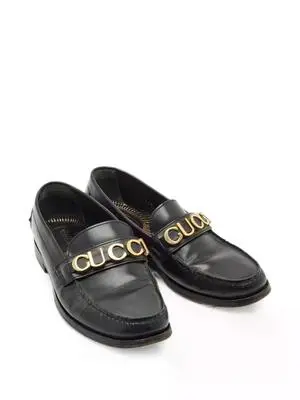 Gucci Logo-lettering Loafers