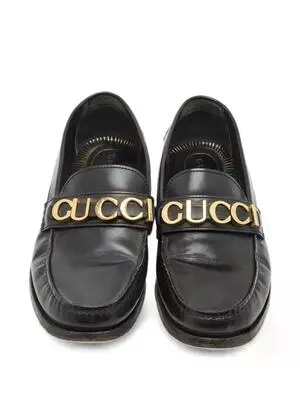 Gucci Logo-lettering Loafers