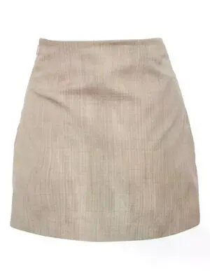 Fendi Wool Wrap Mini Skirt