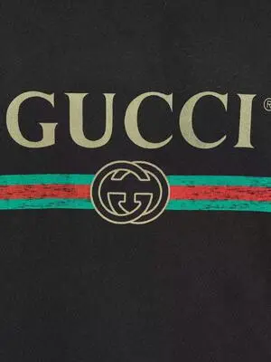 Gucci Logo-print Distressed T-shirt