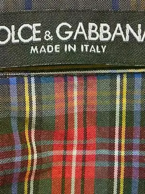 Dolce & Gabbana Plaid Sleeveless Shirt
