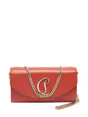 CHRISTIAN LOUBOUTIN Loubi54 Leather Wallet On Chain - Red