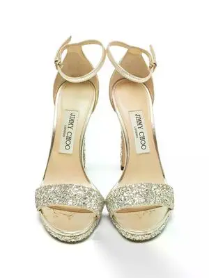 JIMMY CHOO Misty Glitter High Heel Sandals