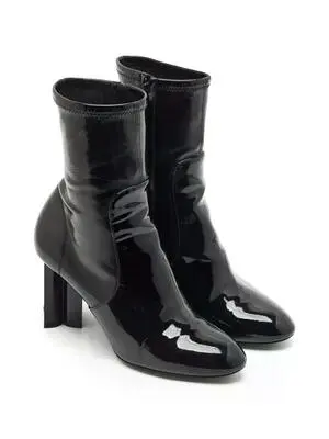 LOUIS VUITTON Patent Leather Silhouette Ankle Boots