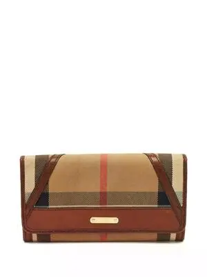 Burberry Leighton Press-stud-fastening Wallet - Neutrals