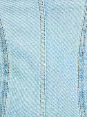 Balmain Paneled Zip-up Corset