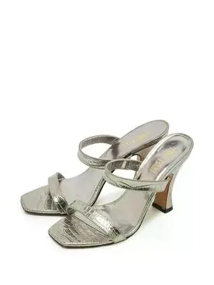 Paris Texas Tone Croc-embossed Open-toe Heeled Sandals