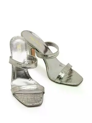 Paris Texas Tone Croc-embossed Open-toe Heeled Sandals