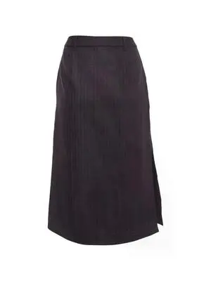 Max Mara Stripe Midi Skirt