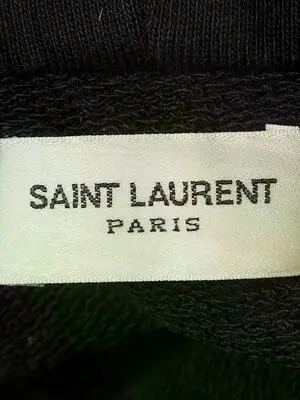 Saint Laurent Logo-print Hoodie - Black