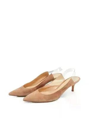 GIANVITO ROSSI Pointed-toe Slingback Pumps