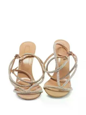 AQUAZZURA Moondust Crystal-embellished Sandals