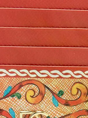 Dolce & Gabbana Geometric-print Zip Card Case