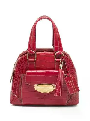LANCEL Adjani Satchel Bag - Red