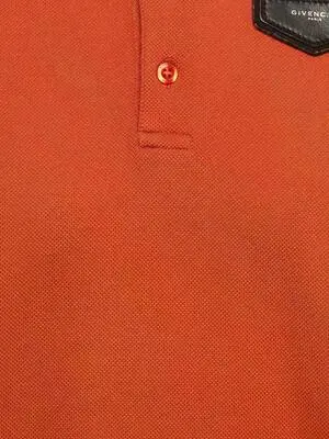 Givenchy Logo-patch Short-sleeve Polo Shirt - Orange
