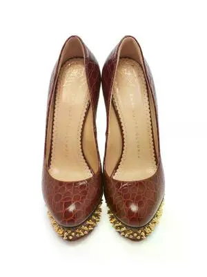 CHARLOTTE OLYMPIA Paloma Spiked Platform Stiletto Pumps