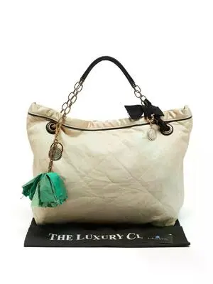 LANVIN Amalia Cabas Quilted Tote Bag