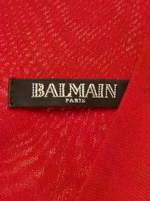 Balmain Double-breasted Mini Dress With Plunge V-neck