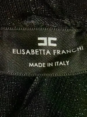 Elisabetta Franchi Lurex Hooded Mini Dress
