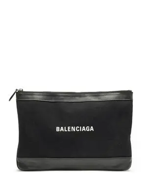 Balenciaga Logo Print Pouch