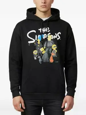 Balenciaga The Simpsons Graphic-print Hoodie - Black