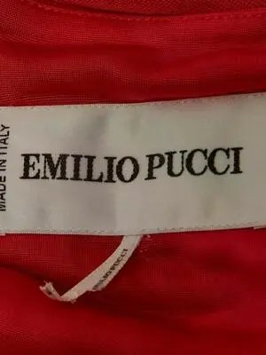 Emilio Pucci V-neck Draped Maxi Dress