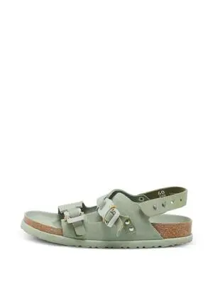 Dior X Birkenstock Milano Slingback Sandals - Green