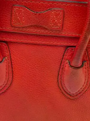 Celine Luggage Nano Tote Bag - Red