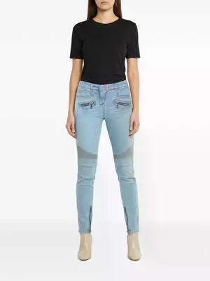 Balmain Zip Up Jeans For Women