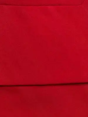 Roland Mouret Off-the-shoulder Peplum Midi Dress - Red