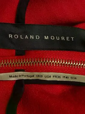Roland Mouret Off-the-shoulder Peplum Midi Dress