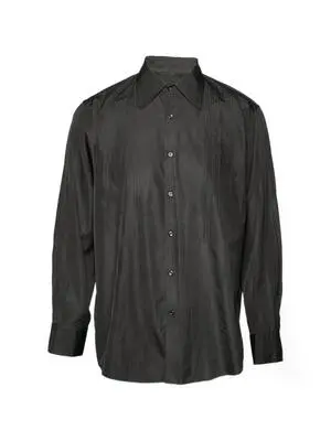 BOSS Pintuck-detail Shirt - Black