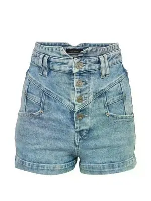 ISABEL MARANT VINTAGE Jovany Denim Shorts - Blue