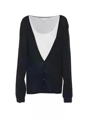 Marina Rinaldi Layered Cardigan - Blue