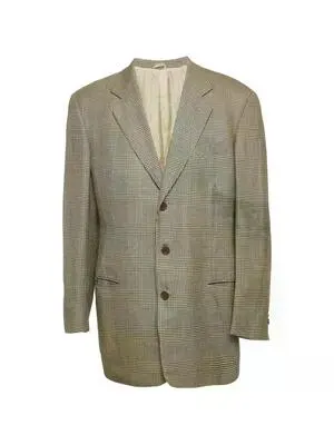 Giorgio Armani Houndstooth-pattern Blazer - Neutrals