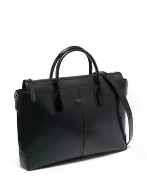 TOD'S Medium Leather Tote Bag - Black