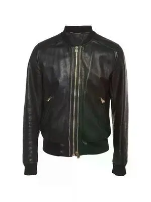 Dolce & Gabbana Zip-front Leather Jacket