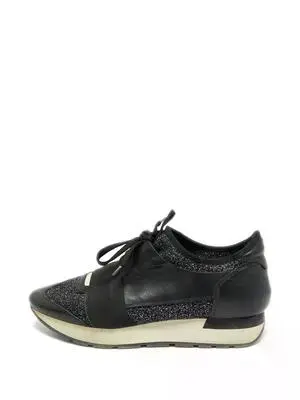 Balenciaga Race Runner Lace-up Sneakers - Black