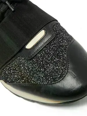 Balenciaga Race Runner Lace-up Sneakers - Black